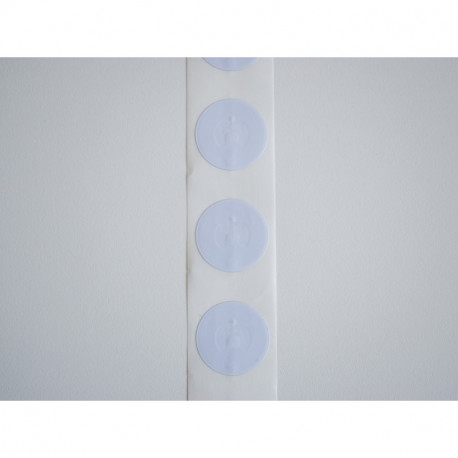 NFC labels NTAG®215 white, flexible, round - 25 mm